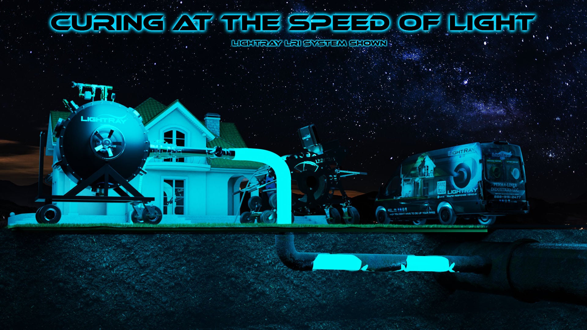 LightRay LRI UV Lateral Inversion | Waterline Renewal Technologies