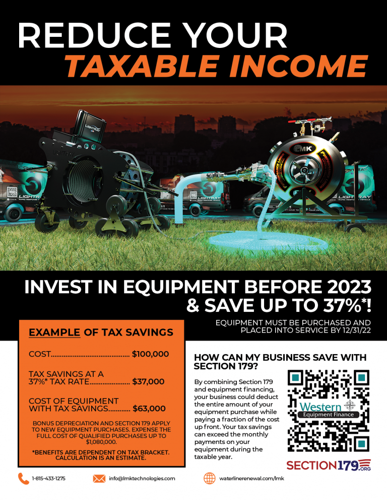 Section 179 LMK Technologies | Waterline Renewal Technologies